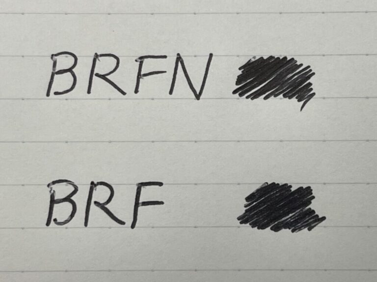 【書き比べ】パイロットの替え芯[アクロインキBRFN-30(0.5・0.7・1.0)]と[油性インキBRF-25(1.2・1.6)] | しのわんブログ