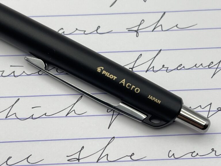 【ボールペンレビュー】PILOT（パイロット）「アクロ500」【ブラックマット】 | しのわんブログ